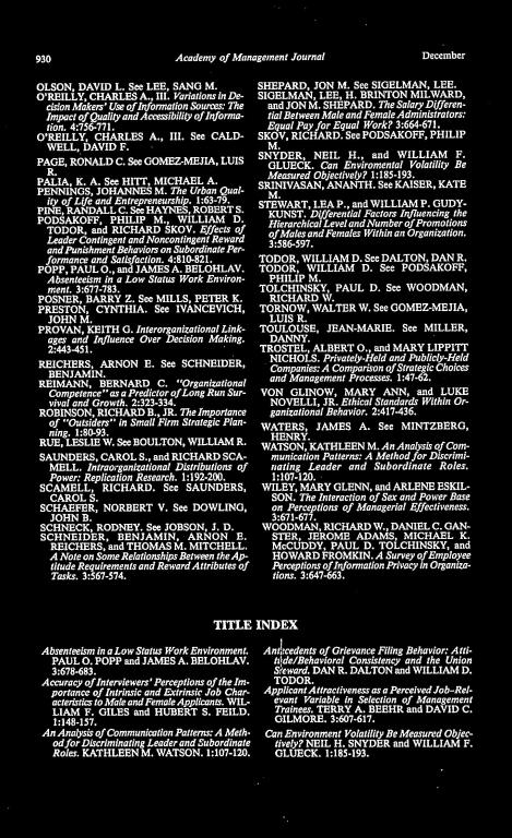 Academy of Management Journal (AMJ) 1982年全年文章 - 创新与战略管理 - 经管之家(原人大经济论坛)